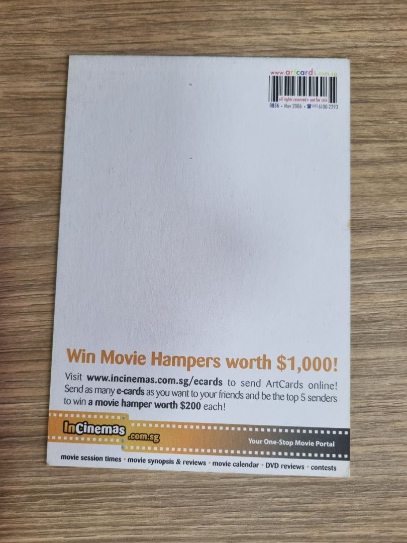 💥1 pc. 2006 Vintage Promotional Advertisement Postcards - In Cinemas ...