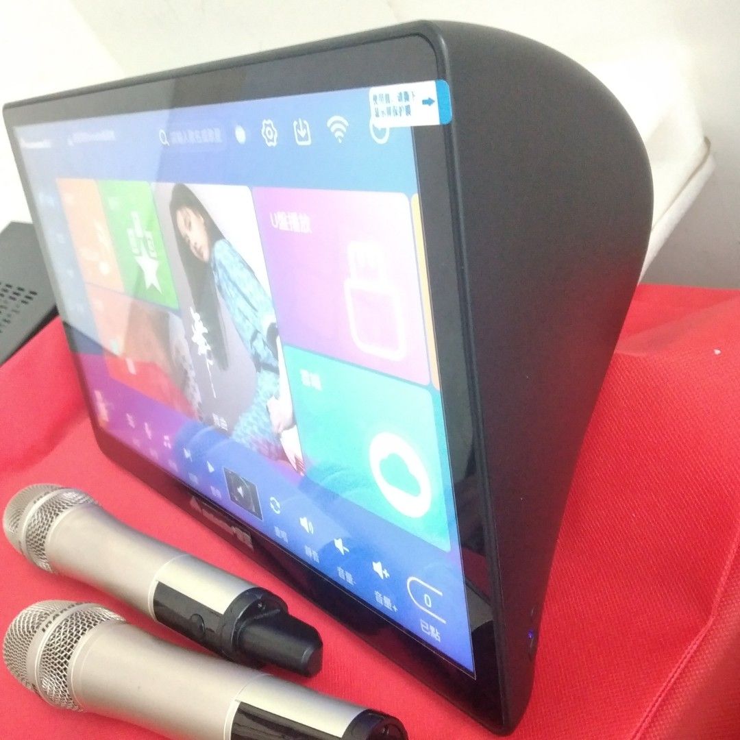 1TB 國際版InAndon 4合1音王，K90 MAX 繁體介面卡拉OK點歌機, 原裝音王咪兩支，尚有一年vip(可接soundbar出聲 ...