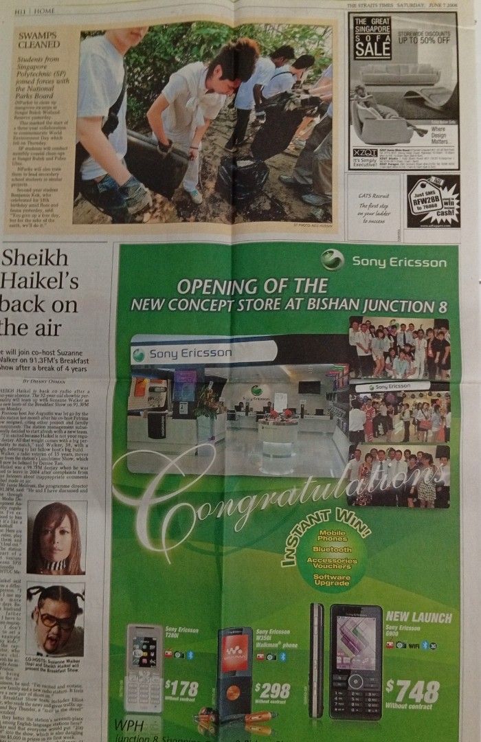 2008 The Straits Times Article Old Maps Retell Singapore, Hobbies ...