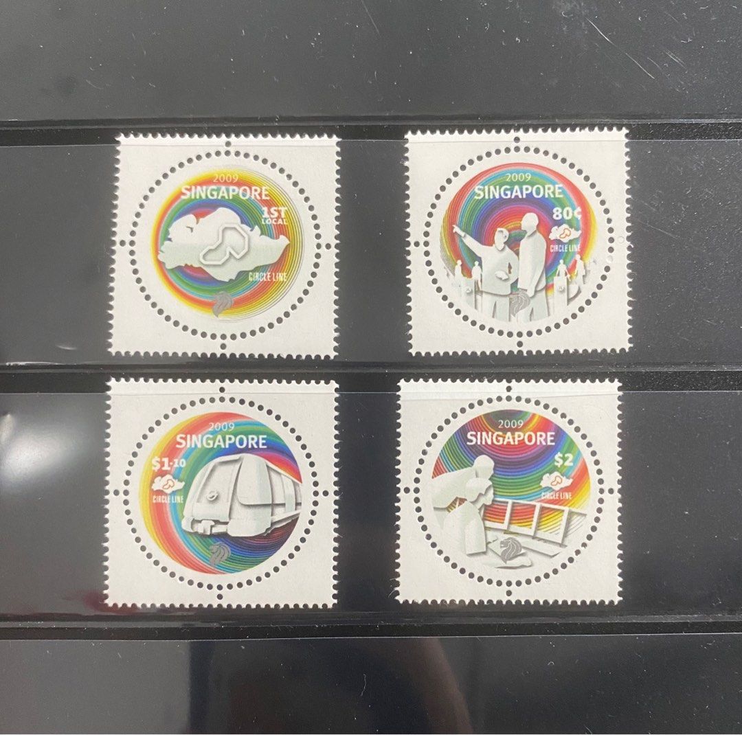 2009 Singapore Launch of SMART Circle Line Mint Stamp Set, Hobbies ...