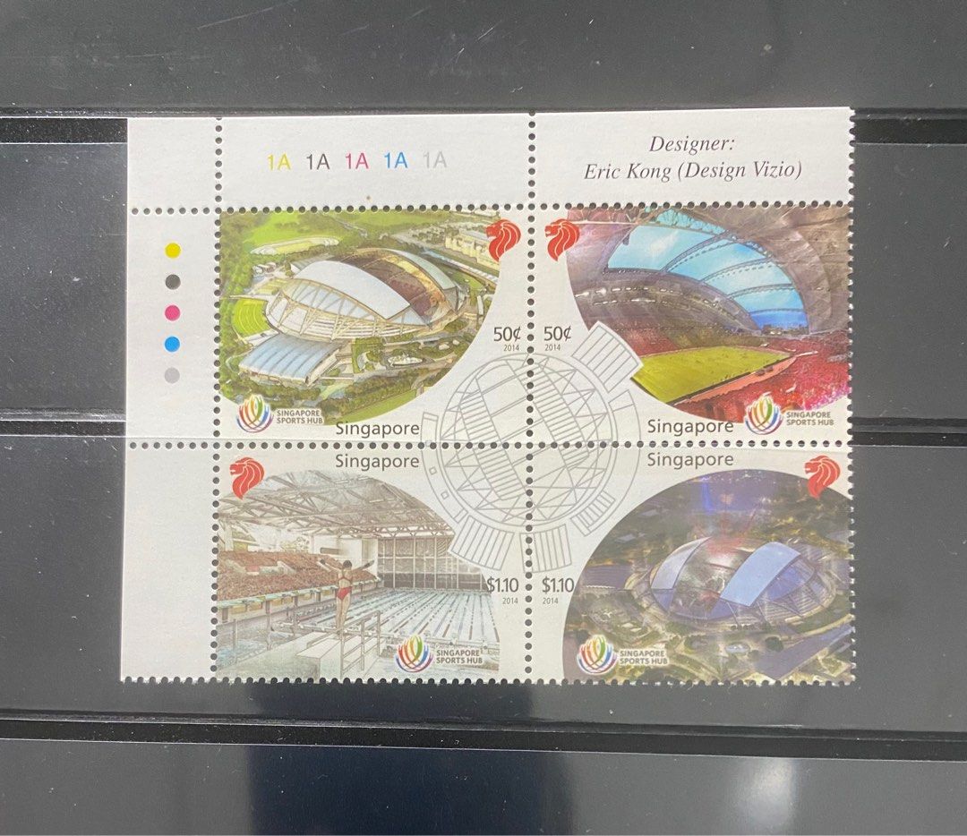 2014 Singapore Sports Hub Mint Stamp Set Tag National Stadium, Hobbies ...