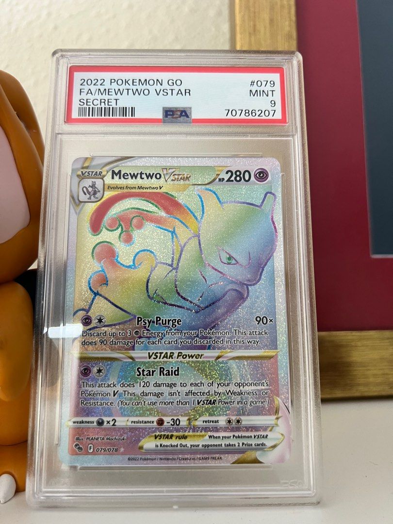 2022 Pokemon Go fa/Mewtwo vstar secret PSA 9, Hobbies & Toys, Toys ...