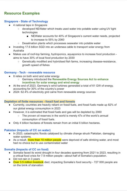2026 IBDP HLSL Geography Paper 2 Notes/Real World Examples, Hobbies ...