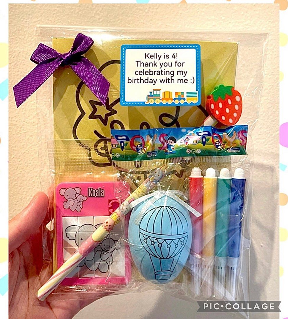 🎁4 in 1 kids birthday goodie pack, children day, farewell, or door ...