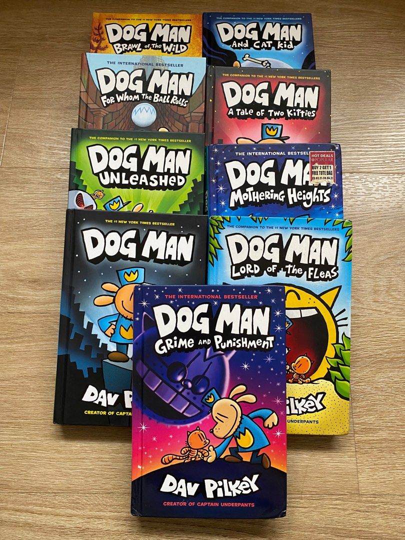 9 Dog Man Book Series by Dav Pilkey, Hobbies & Toys, Books & Magazines ...