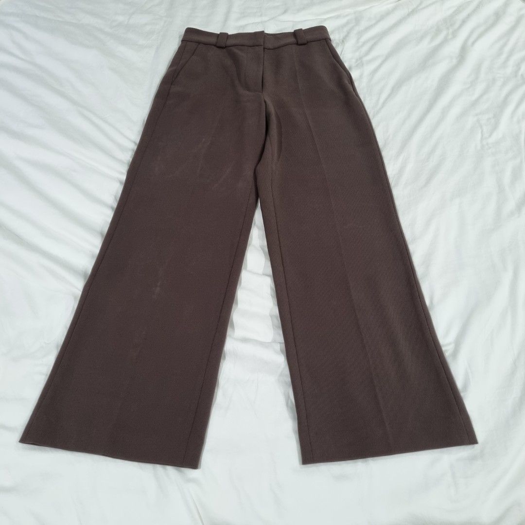 & Other Stories Brown Wide Leg Trousers - EUR 38, Women's Fashion ...