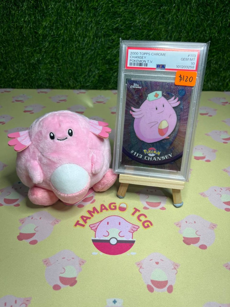 🐣 Pokemon Chansey PSA 10 TOPPS Chrome Pokemon TV Animation Series 2 ...