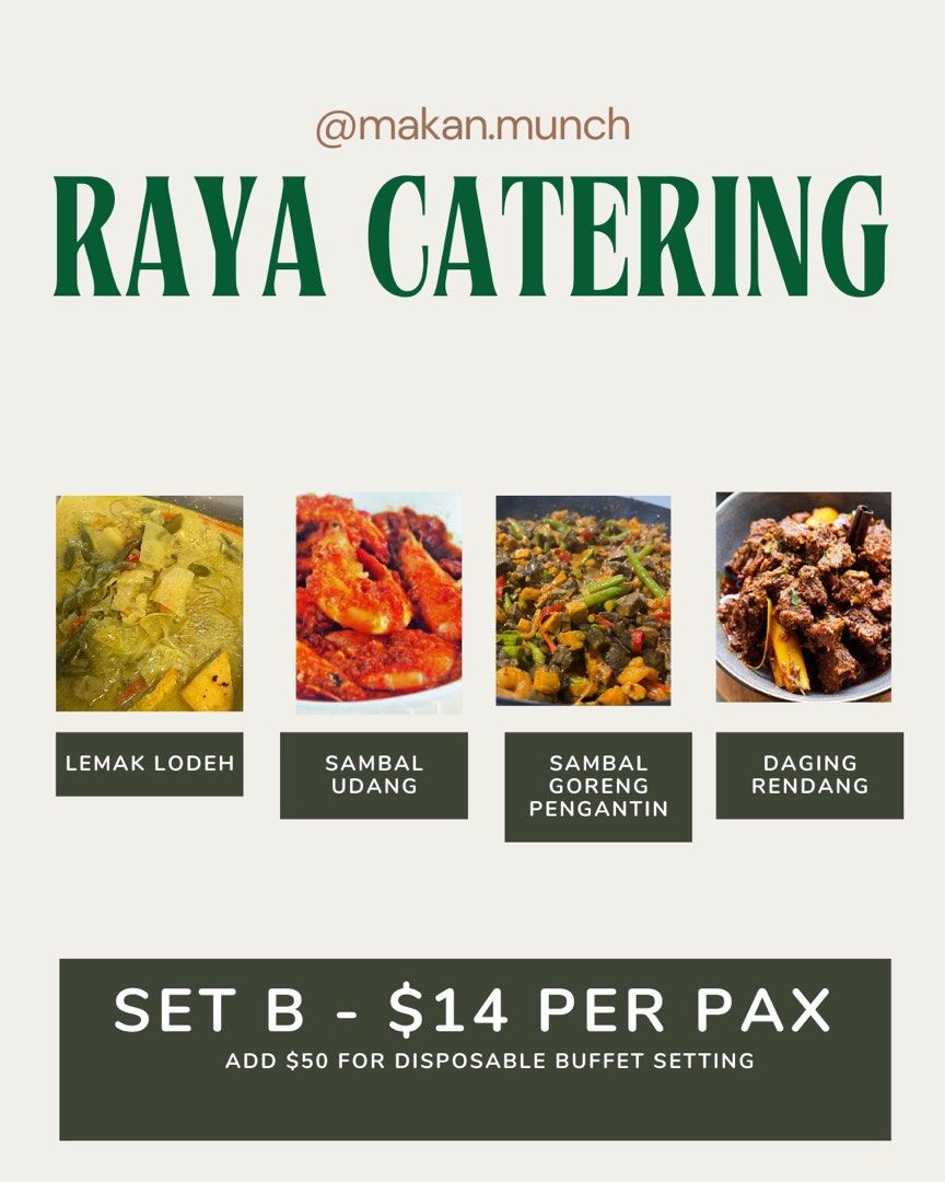 🌙 Raya Buffet Now Open! 🌙, Food & Drinks, Local Eats on Carousell