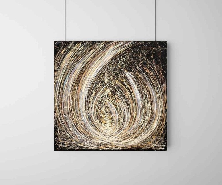 Abstract Swirl Textured Painting, Furniture & Home Living, Home Decor ...