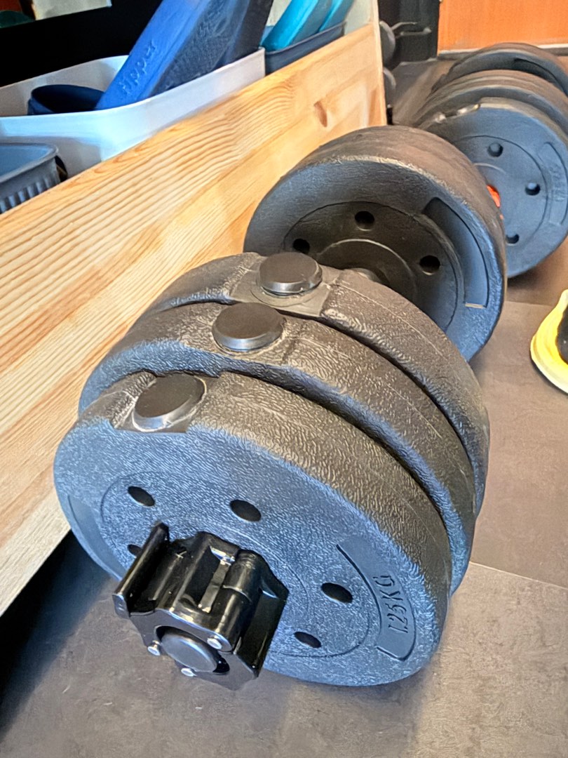 Adjustable Dumbbell Set, Sports Equipment, Exercise & Fitness, Weights ...