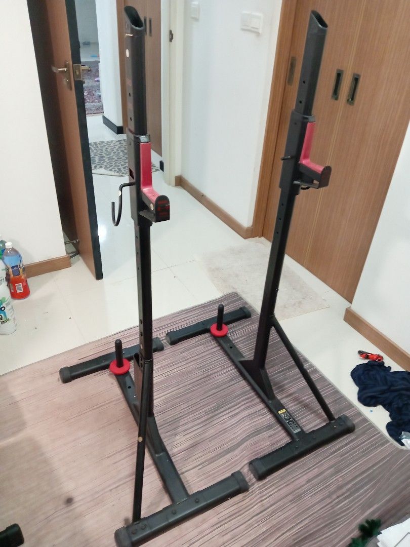 Adjustable Squat Rack, Sports Equipment, Exercise & Fitness, Weights ...