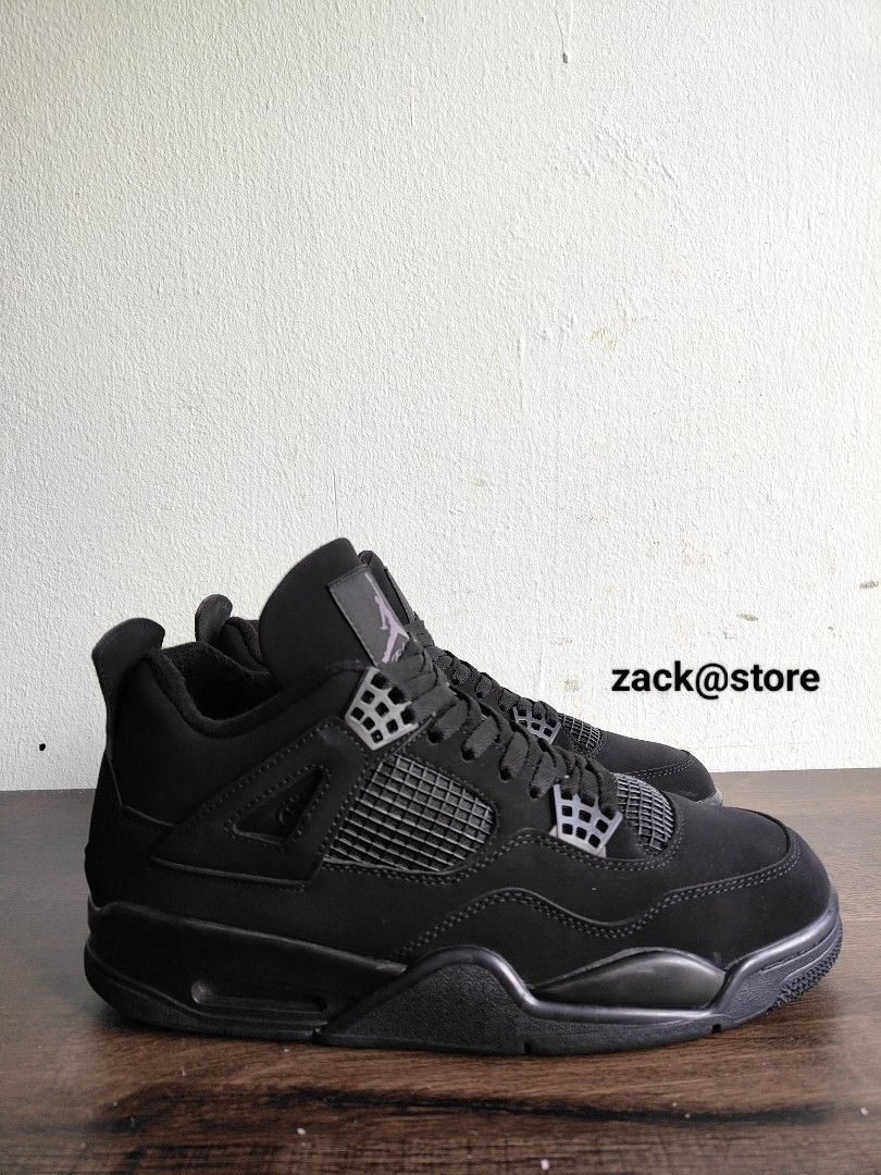 Air Jordan 4 Retro "Black CAT", Men's Fashion, Footwear, Sneakers on ...