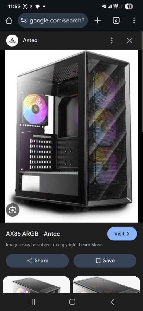 Antec AX85 ARGB Mid-Tower Case, Computers & Tech, Parts & Accessories ...