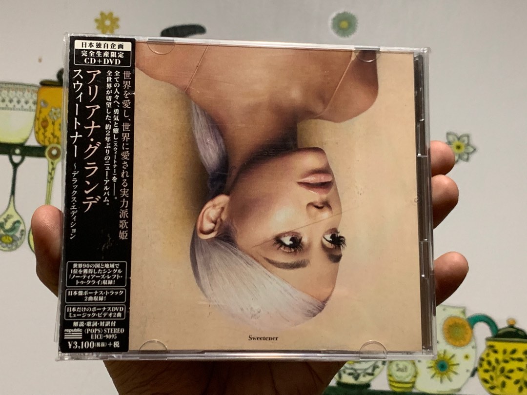 Ariana Grande Sweetener CD DVD Japan with OBI, Hobbies & Toys, Music ...