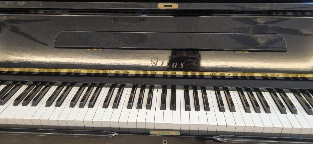 Atlas Upright Piano - Black, Hobbies & Toys, Musical Instruments on ...