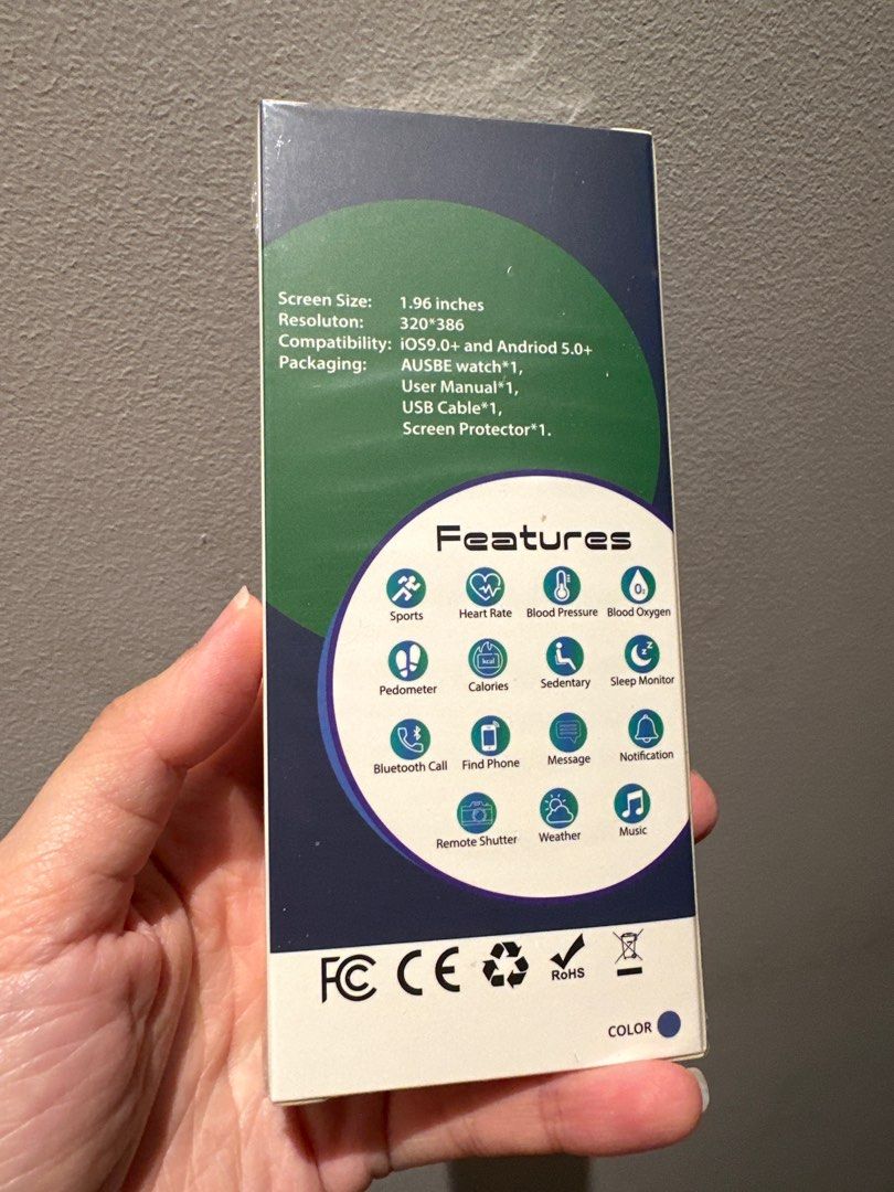 AUSBE Smartwatch Fitness Tracker - Brand New, Mobile Phones & Gadgets ...