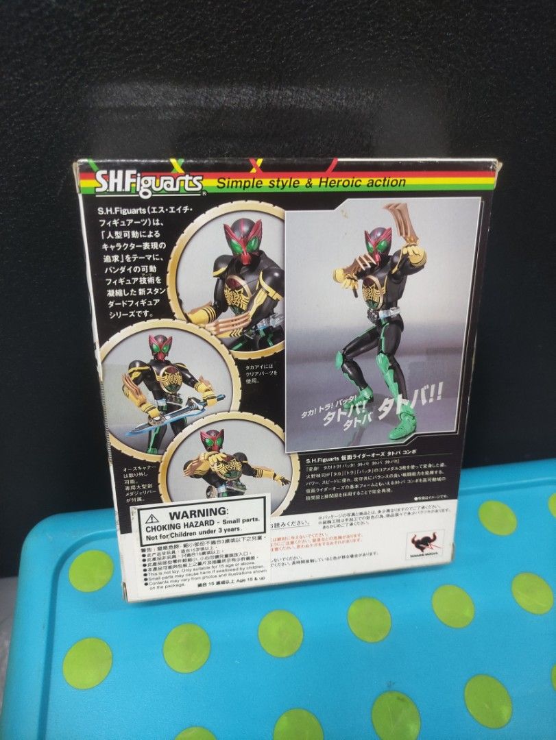 Bandai s.h.figuarts Kamen Rider OOO Tatoba Combo, Hobbies & Toys, Toys ...