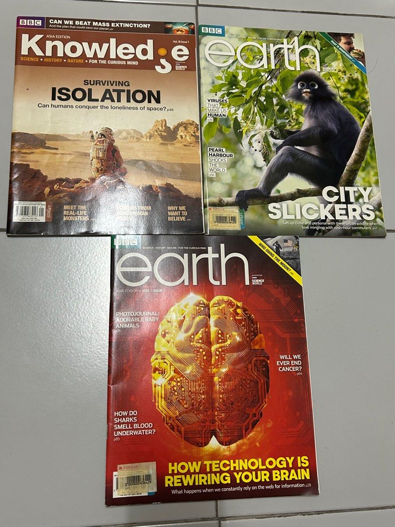 BBC Knowledge & Earth Magazines book, Hobbies & Toys, Books & Magazines ...
