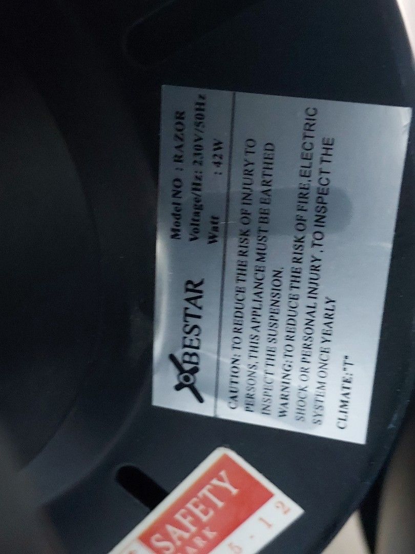 Bestar Razor Ceiling Fan - 1 Units available now tow sold ready ...