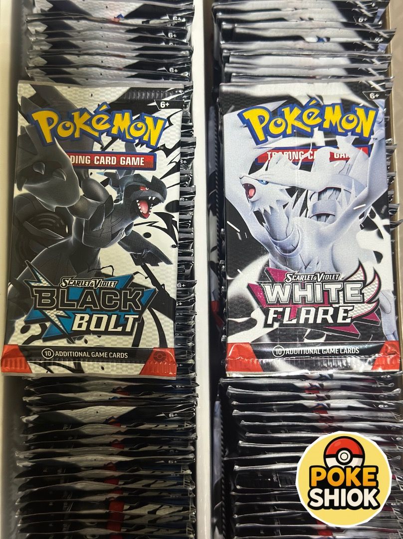 Black Bolt White Flare English Packs BBWF Unova Loose Packs Unfiltered ...