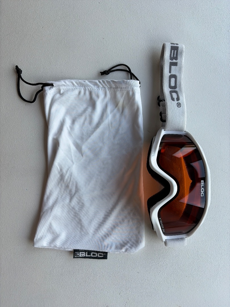 BLOC spark junior Ski Goggles - White Frame with Orange Lens, Sports ...