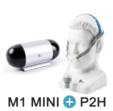 BMC M1 Mini Auto CPAP (APAP) With P2H Nasal Pillow Mask, Health ...
