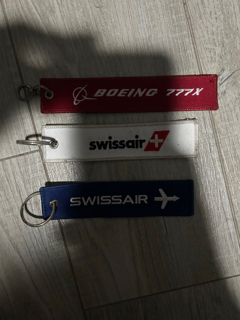 Boeing 777X & Swissair Keychains, Hobbies & Toys, Travel, Travel ...