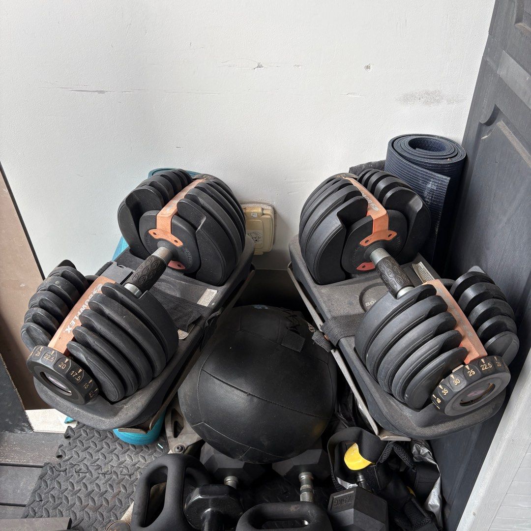 Bowflex SelectTech 552 Adjustable Dumbbells with Stand, Sports ...