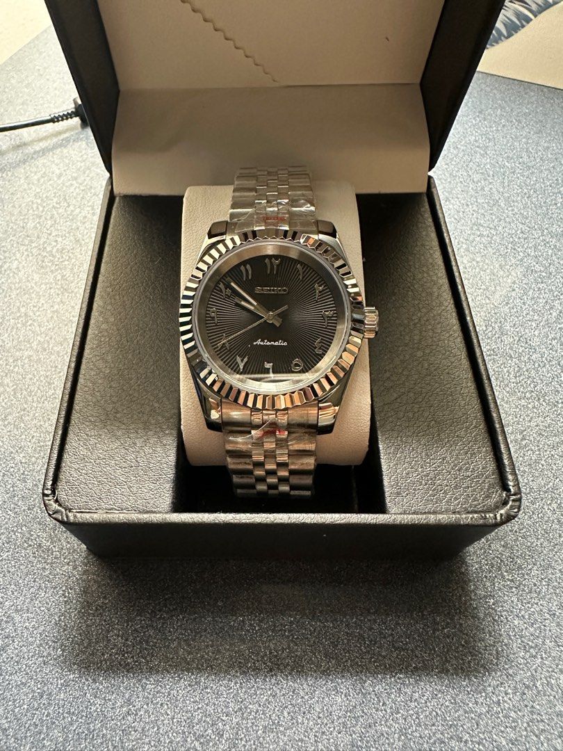 [Brand New] Seiko Automatic Arabic Dial Watch, Men's Fashion, Watches ...
