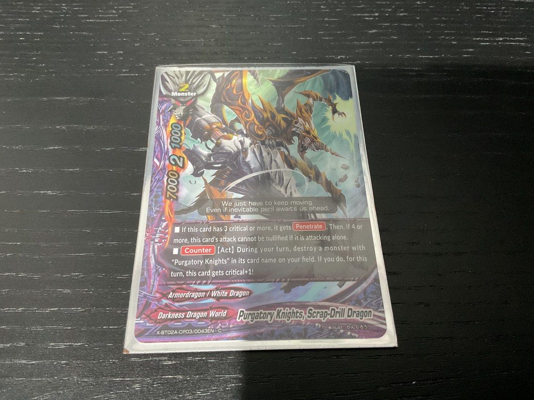 Buddyfight Purgatory Knights Scrap-Drill Dragon Card, Hobbies & Toys ...
