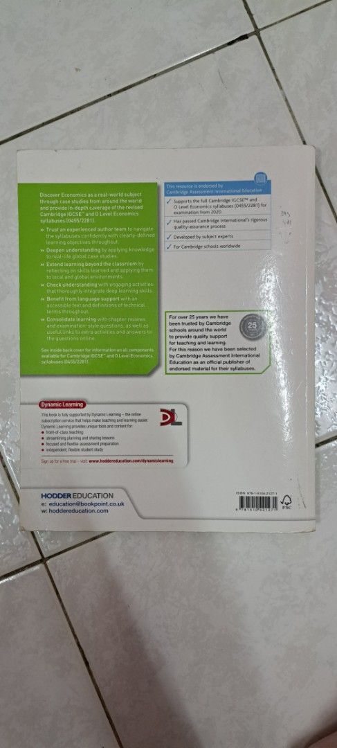 Cambridge IGCSE and O Level Economics Textbook, Hobbies & Toys, Books ...