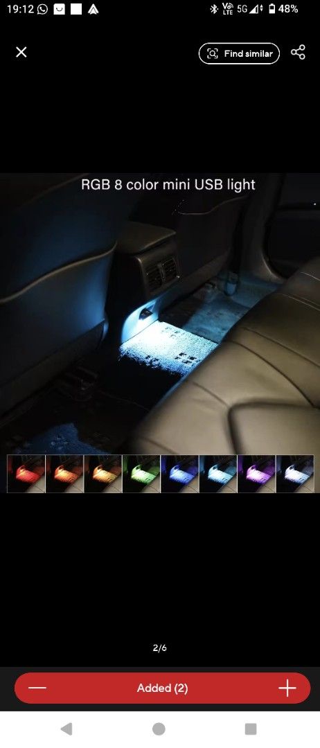 Car USB Type-A Ambient Light Sensor/Mood light, Car Accessories ...