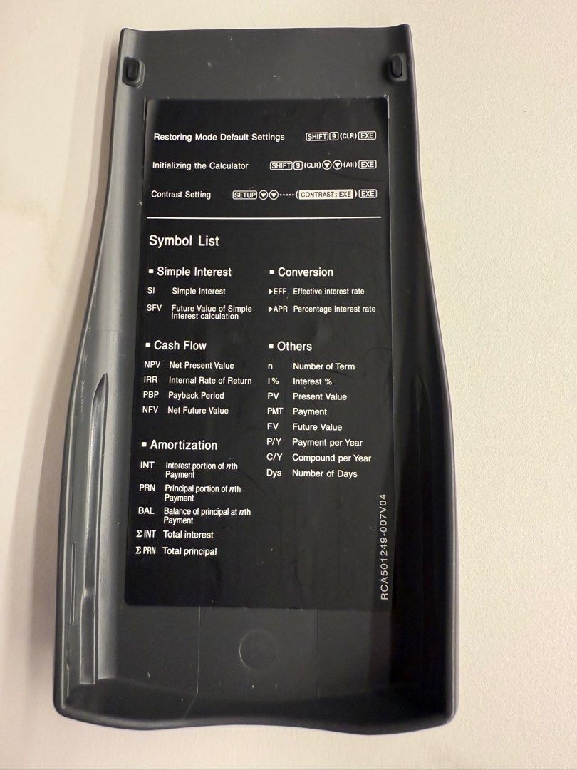 Casio FC-100V Calculator, Computers & Tech, Office & Business ...