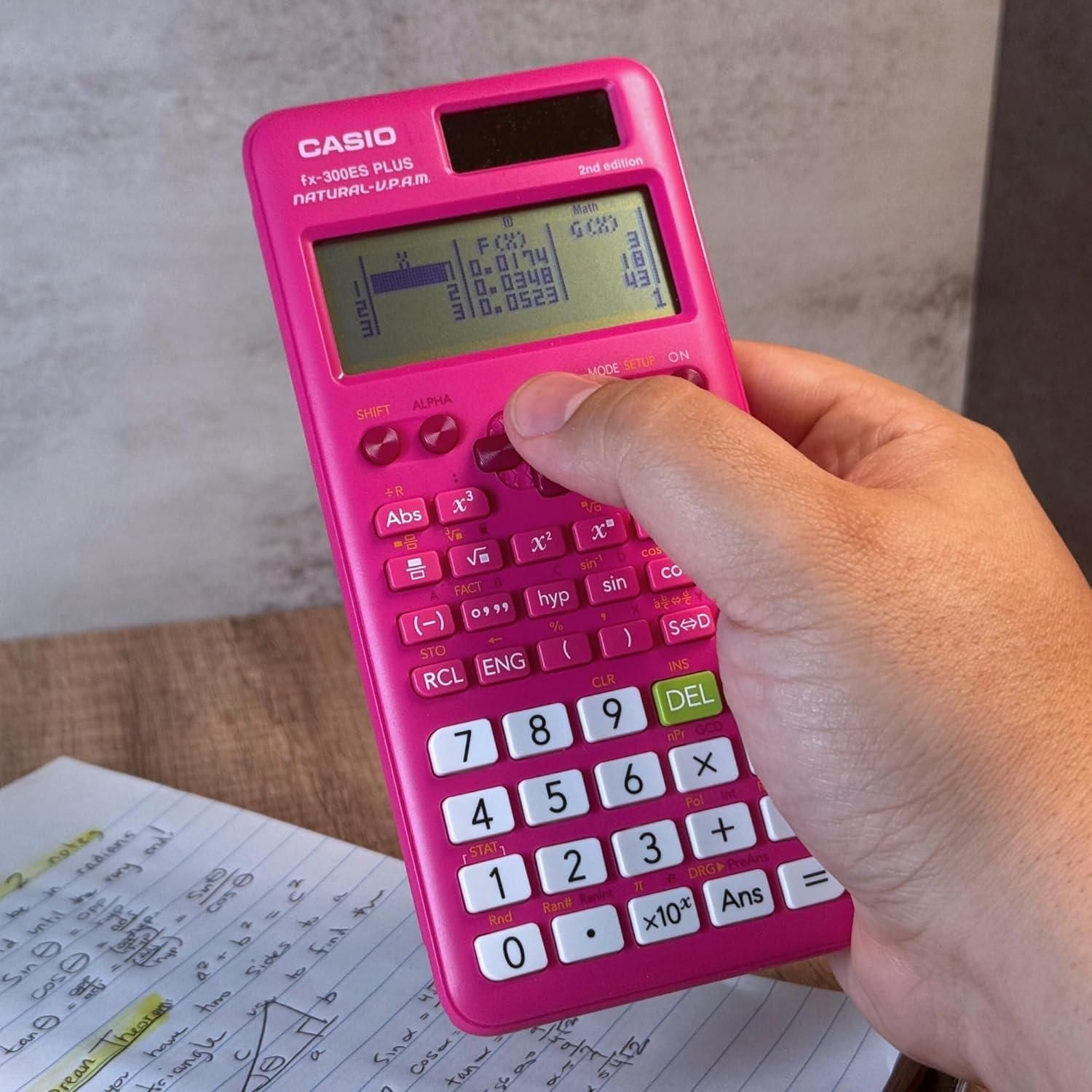 [ready 26] Casio fx-300ESPLS2 Pink Scientific Calculator, Hobbies ...