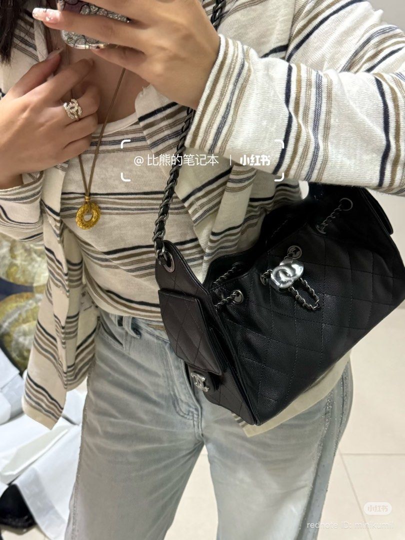 Chanel 25 bag mini caviar SHW, Luxury, Bags & Wallets on Carousell