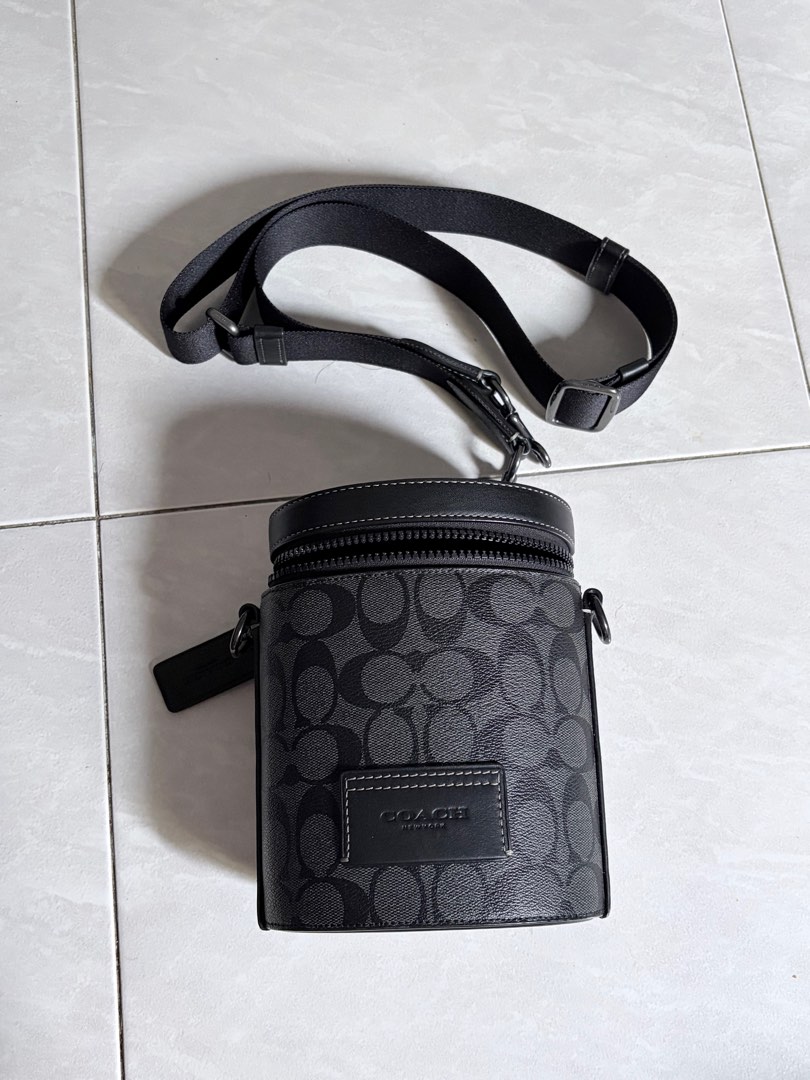 Coach Signature Cylinder Crossbody Bag, Women's Fashion, Bags & Wallets ...