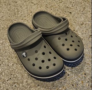 Crocs Kids' Navy Blue Clogs with Space Jibbitz, Babies & Kids, Babies ...