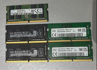 (All 3) Laptop RAM Memory Sticks - 2x SK Hynix 2GB + 1x Samsung 1GB ...