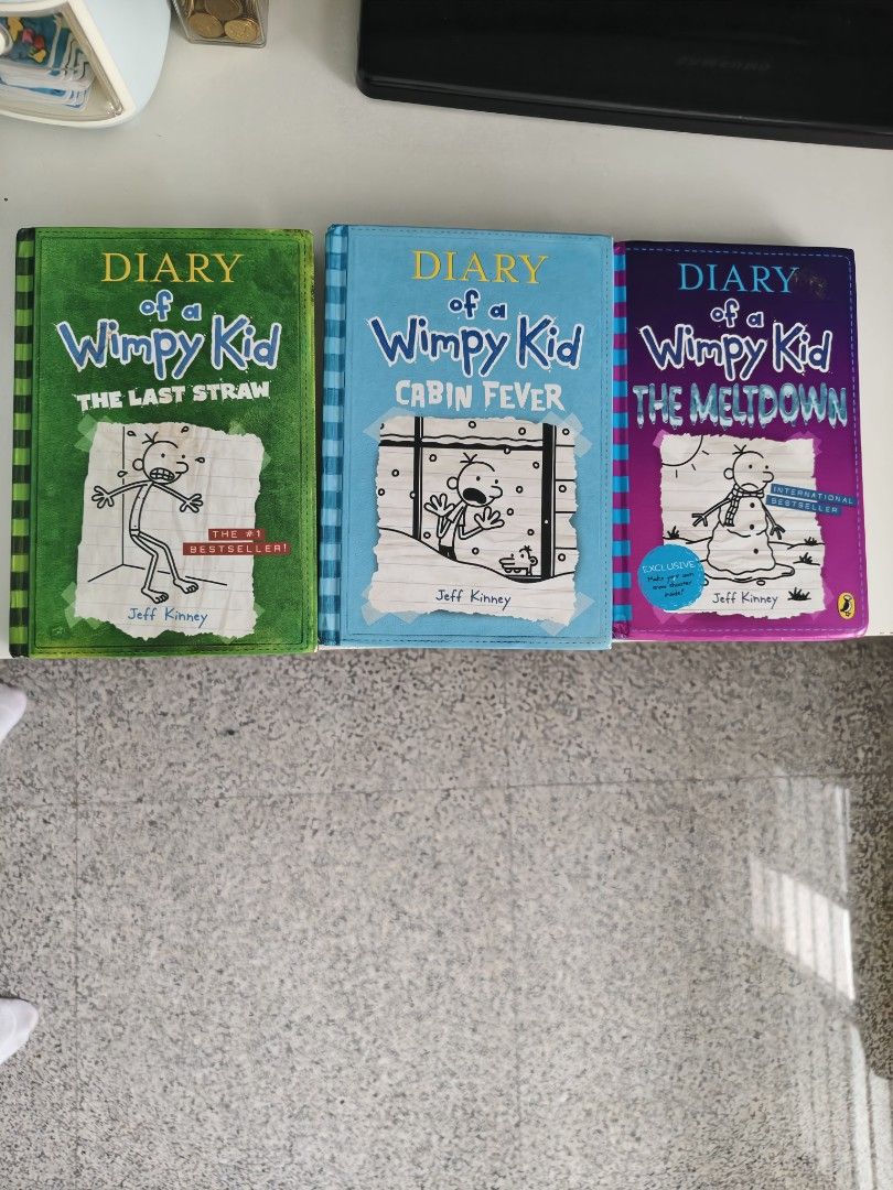 Diary of a Wimpy Kid Books - The Last Straw, Cabin Fever, The Meltdown ...