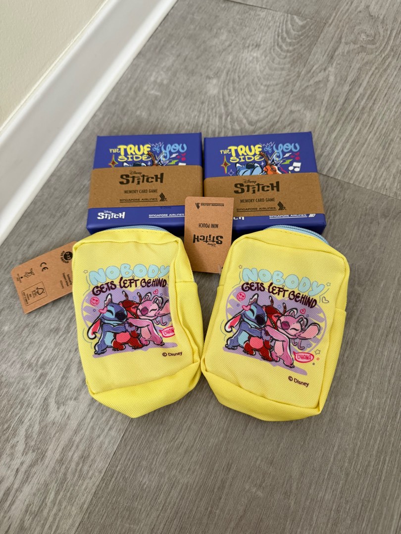 Disney Stitch Memory Card Game & Mini Pouch Set, Hobbies & Toys, Toys ...