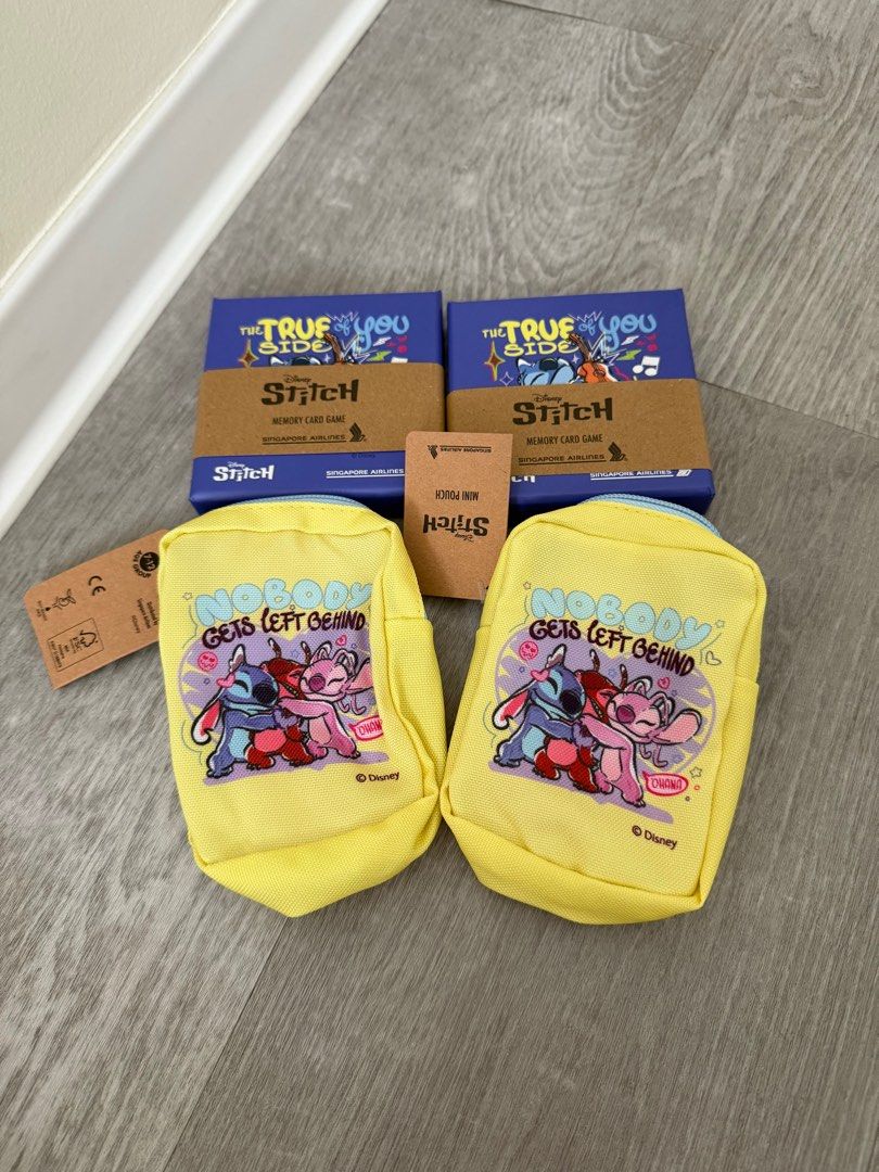 Disney Stitch Memory Card Game & Mini Pouch Set, Hobbies & Toys, Toys ...