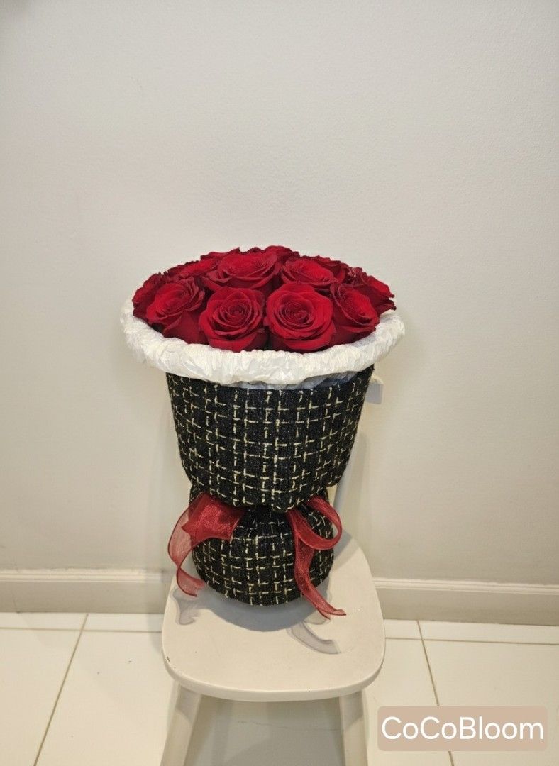 [EARLY BIRD VALENTINE'S] PREMIUM FRESH ROSES BOUQUET AT PRE-ORDER ...