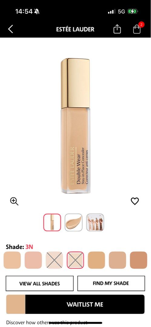 Estée Lauder Double Wear Stay-In-Place Concealer - 3N, Beauty ...