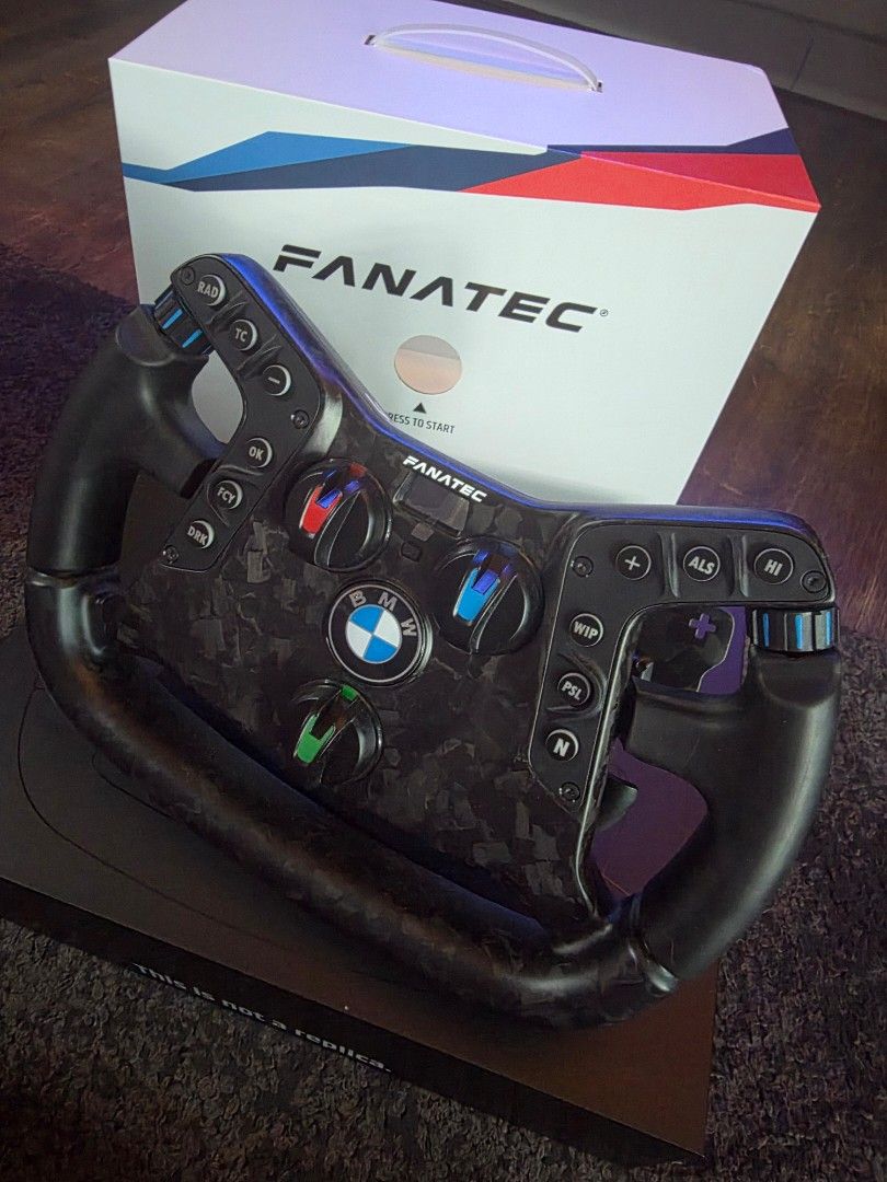 Fanatec BMW M4 GT3 Steering Wheel, Video Gaming, Gaming Accessories ...