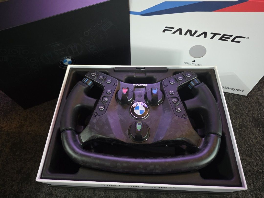 Fanatec BMW M4 GT3 Steering Wheel, Video Gaming, Gaming Accessories ...