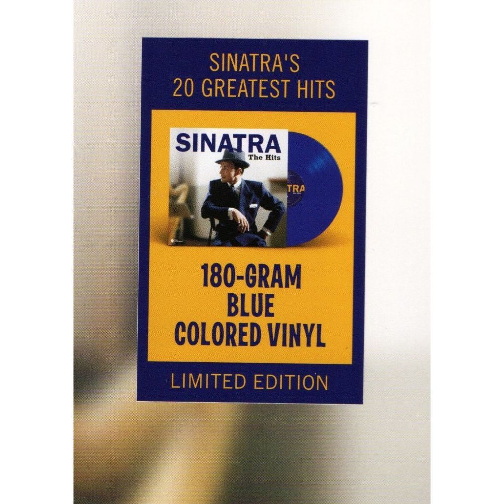 Frank Sinatra - The Hits ( Limited Edition 180g Blue Color Vinyl / LP ...