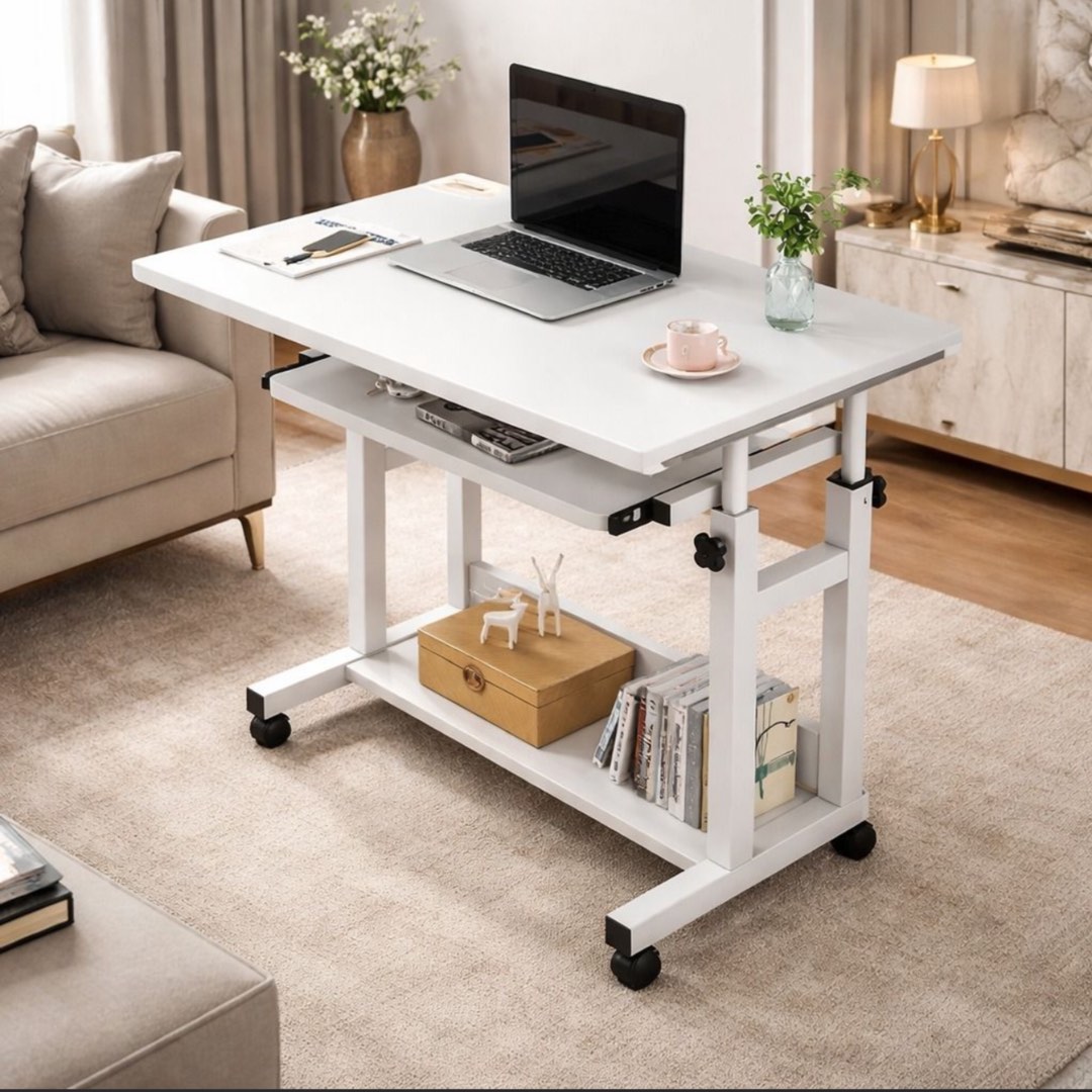 [FREE DELIVERY] Living Room Laptop Side Table | Bedroom Adjustable Side ...