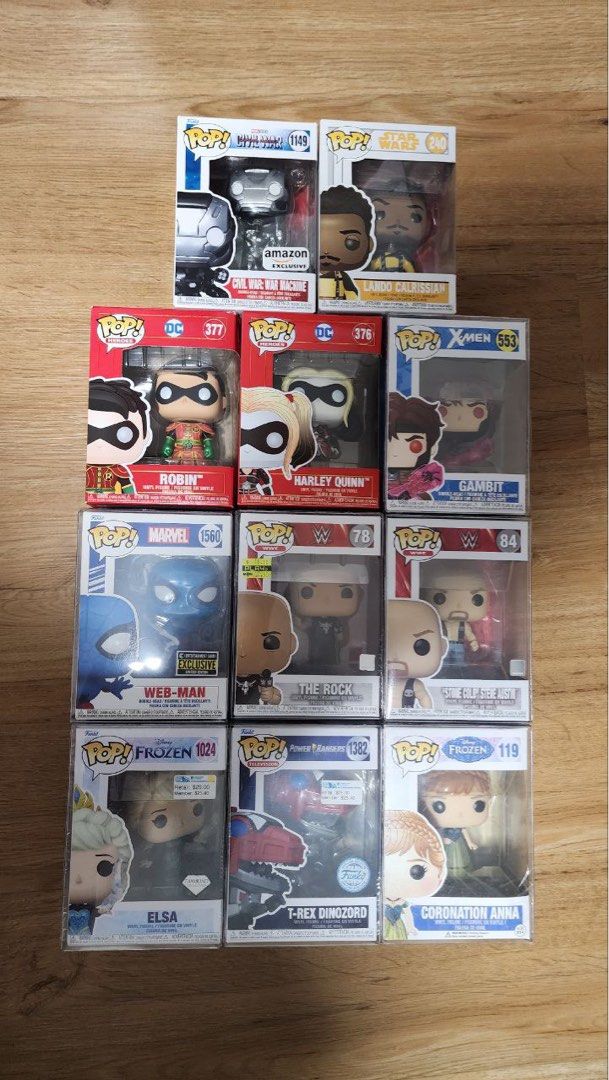 Funko Pop! Assorted Characters, Hobbies & Toys, Toys & Games on Carousell