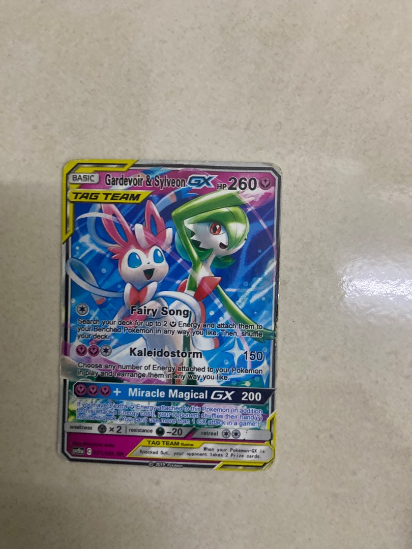 Gardevoir & Sylveon GX Tag Team Card, Hobbies & Toys, Toys & Games on ...