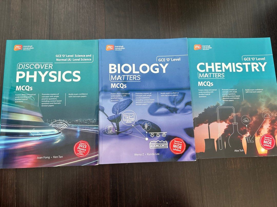 GCE O Level Science Revision Books (Physics, Biology, Chemistry ...